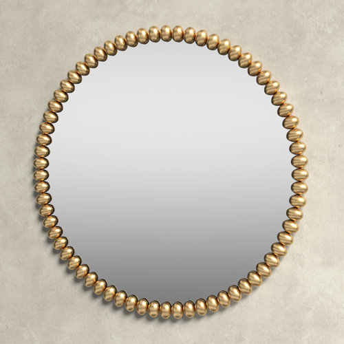 Birch Lane™ Herb Round Gold Mirror & Reviews | Wayfair