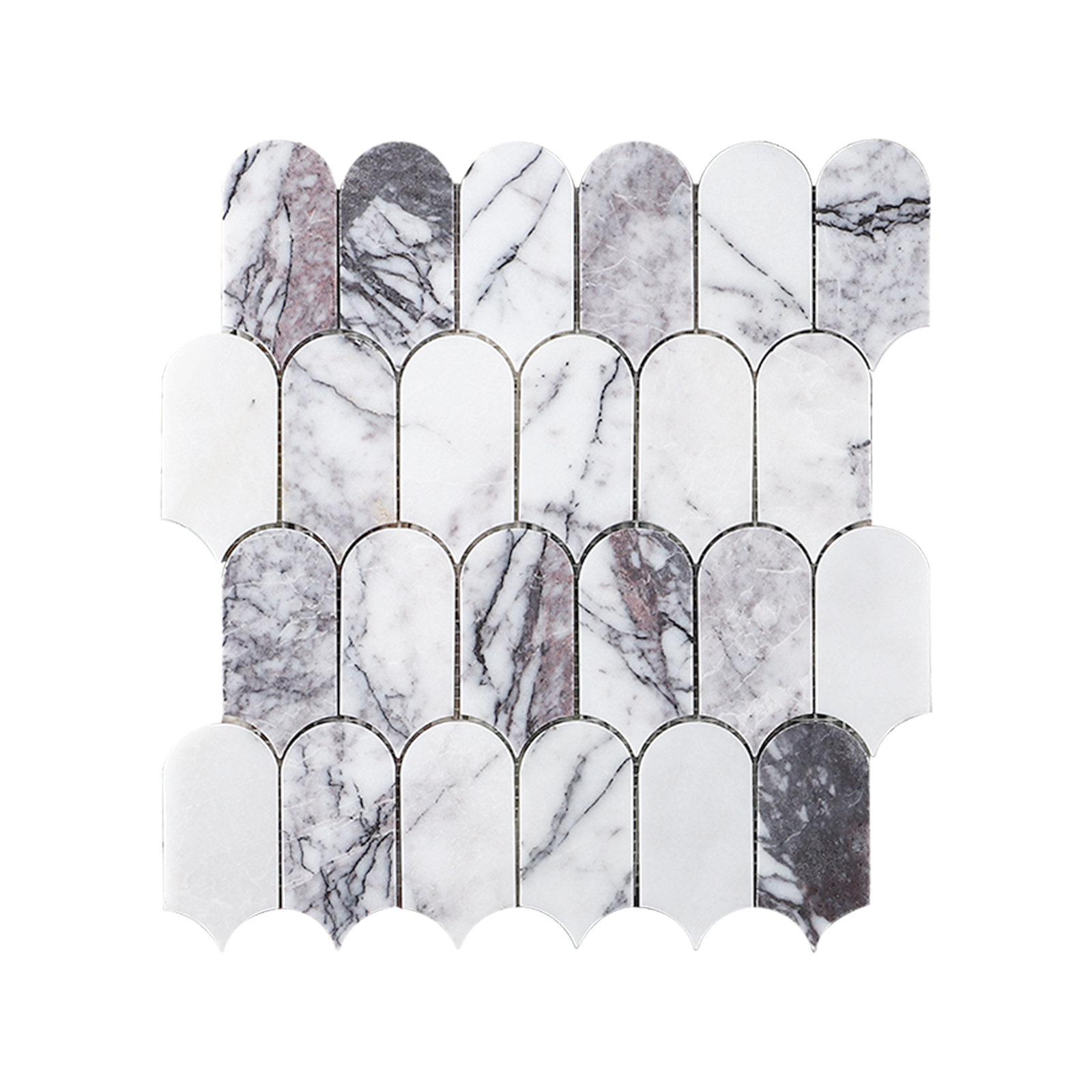 soletile Marble Feather Mosaic Wall Tile | Wayfair
