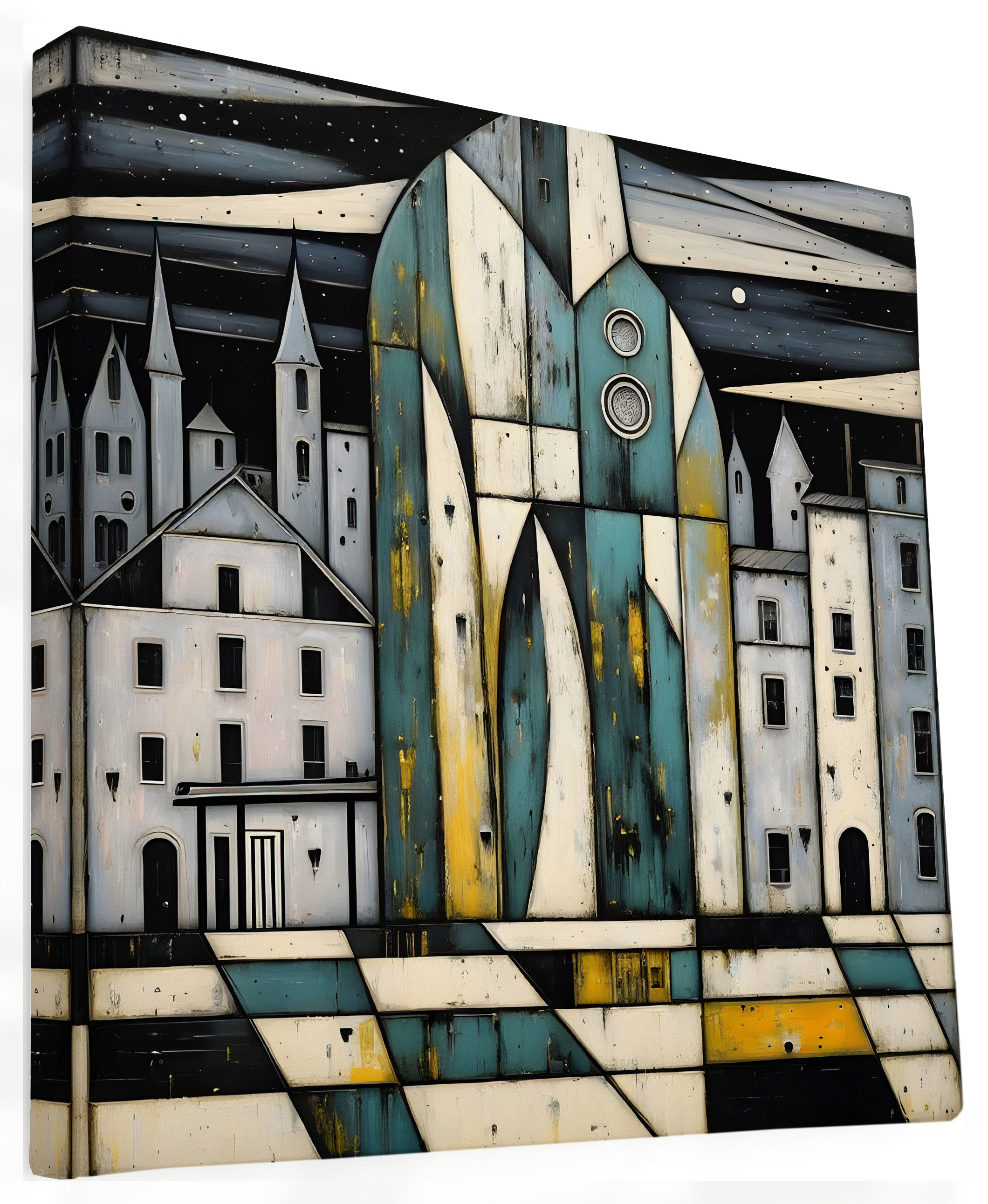 Winston Porter Codruta City That Sleeps On Canvas Print | Wayfair