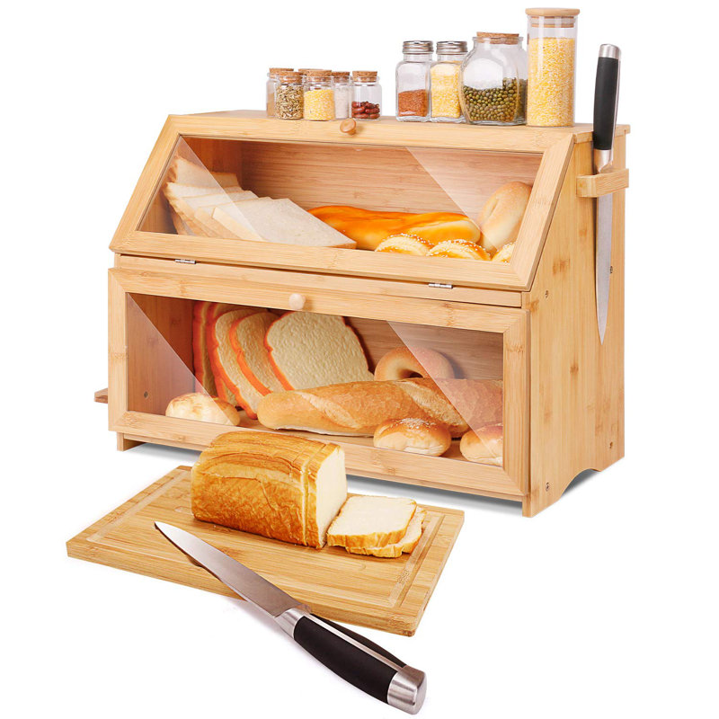 Wildon Home® Annemijn Wood Food Storage Container | Wayfair