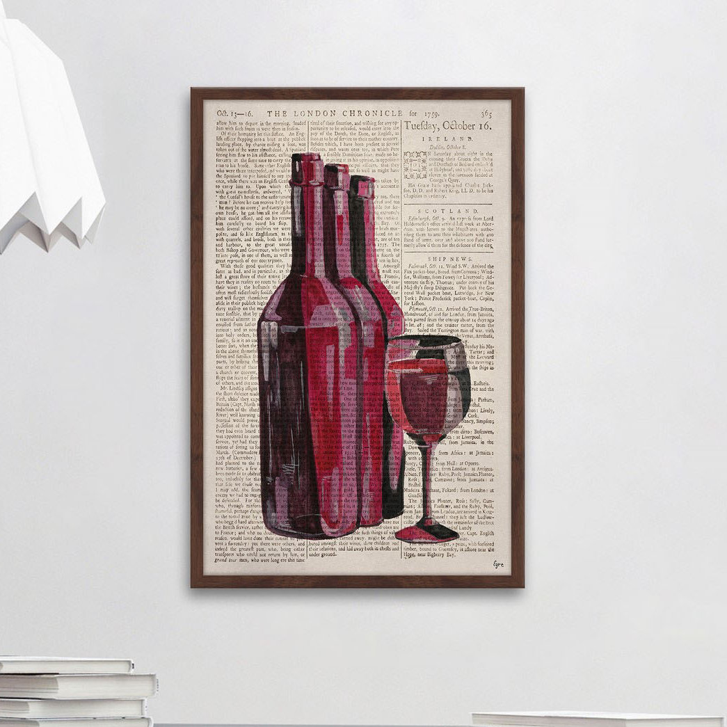 Fleur De Lis Living 'Party Ready' Framed Watercolor Painting Print ...