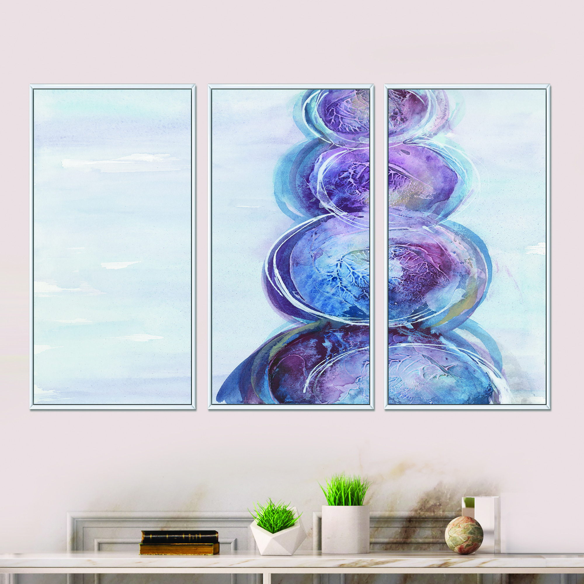 Wrought Studio Purple Starting Over I - Modern & Contemporary Framed ...