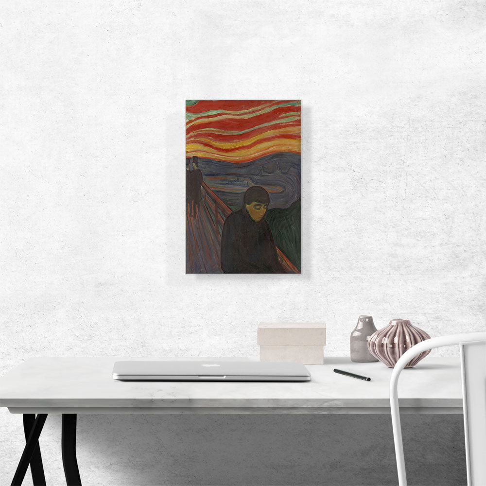 ARTCANVAS Despair 1894 by Edvard Munch - Wrapped Canvas Painting Print ...