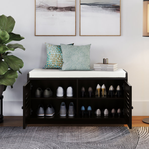 Red Barrel Studio® Trejan Stackable Shoe Storage Bench & Reviews | Wayfair