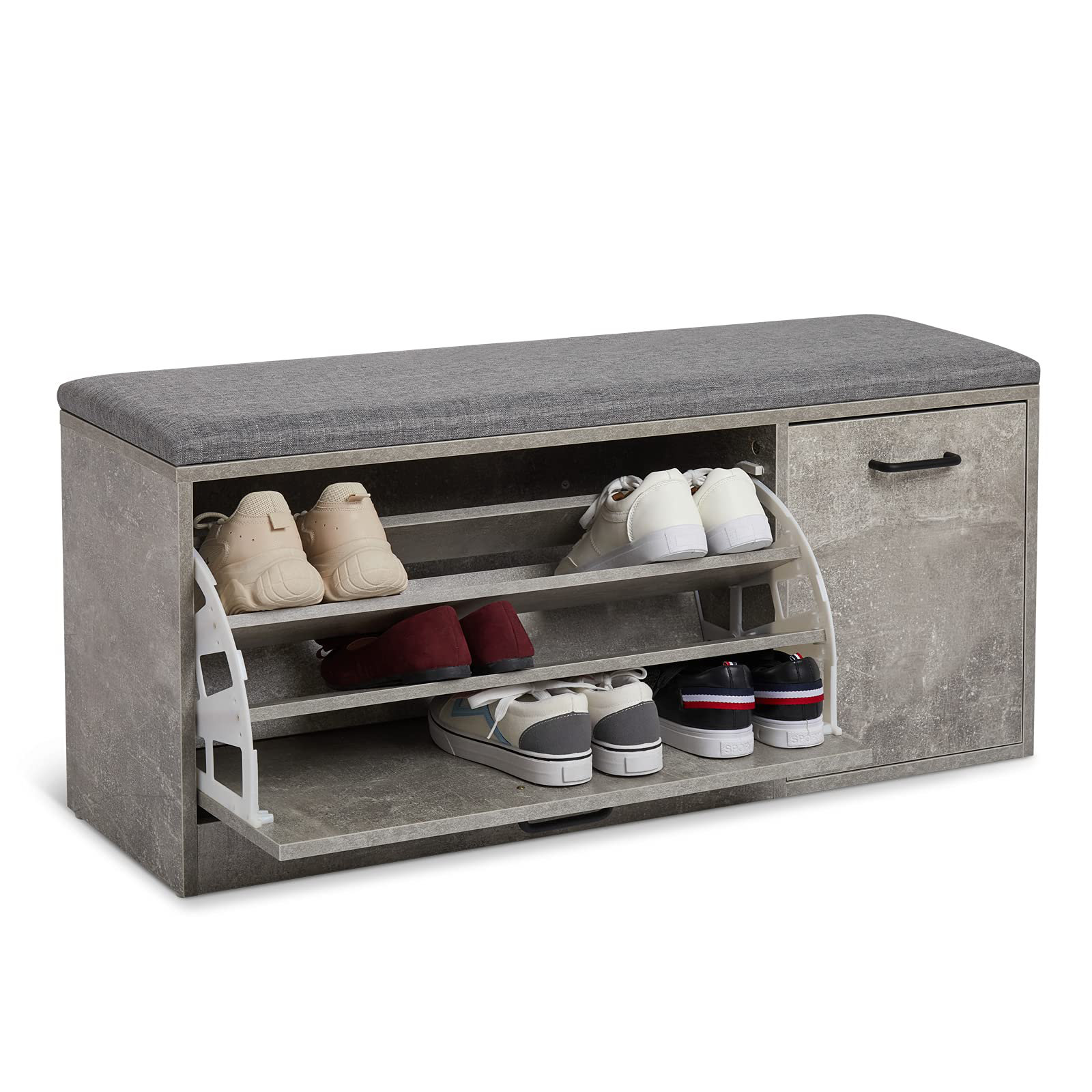 Hokku Designs Shoe Bench, Grey | Wayfair