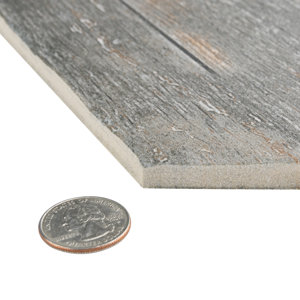 Merola Tile Retro Hex 14" x 16" Porcelain Wood Look Wall & Floor Tile ...