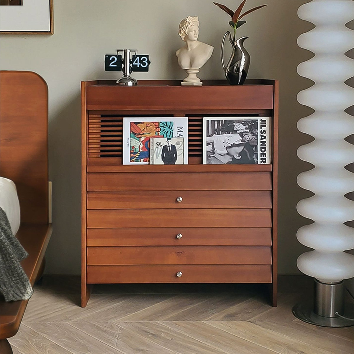 Refineroost Retro Caramel Color Multifunctional Storage Cabinet | Wayfair