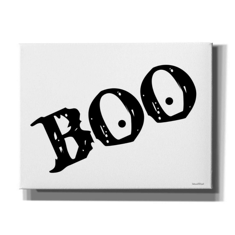 The Holiday Aisle® Epic Graffiti 'Boo' By Lettered Lined, Giclee Can ...
