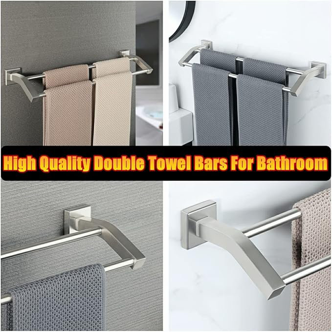 Amaxot Bath Double Towel Bars | Wayfair