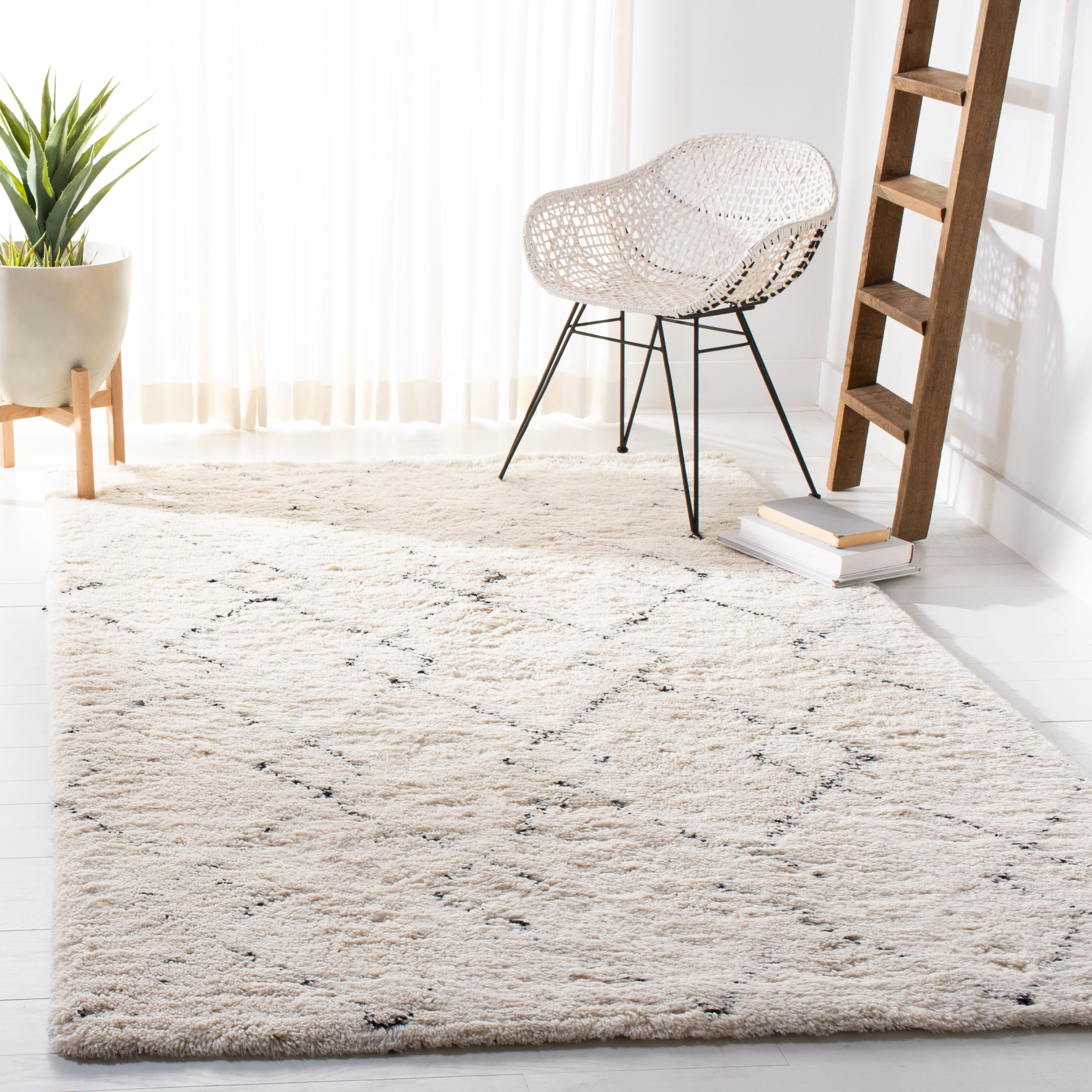 Union Rustic Powell Hand Tufted Wool Geometric Rug & Reviews | Wayfair