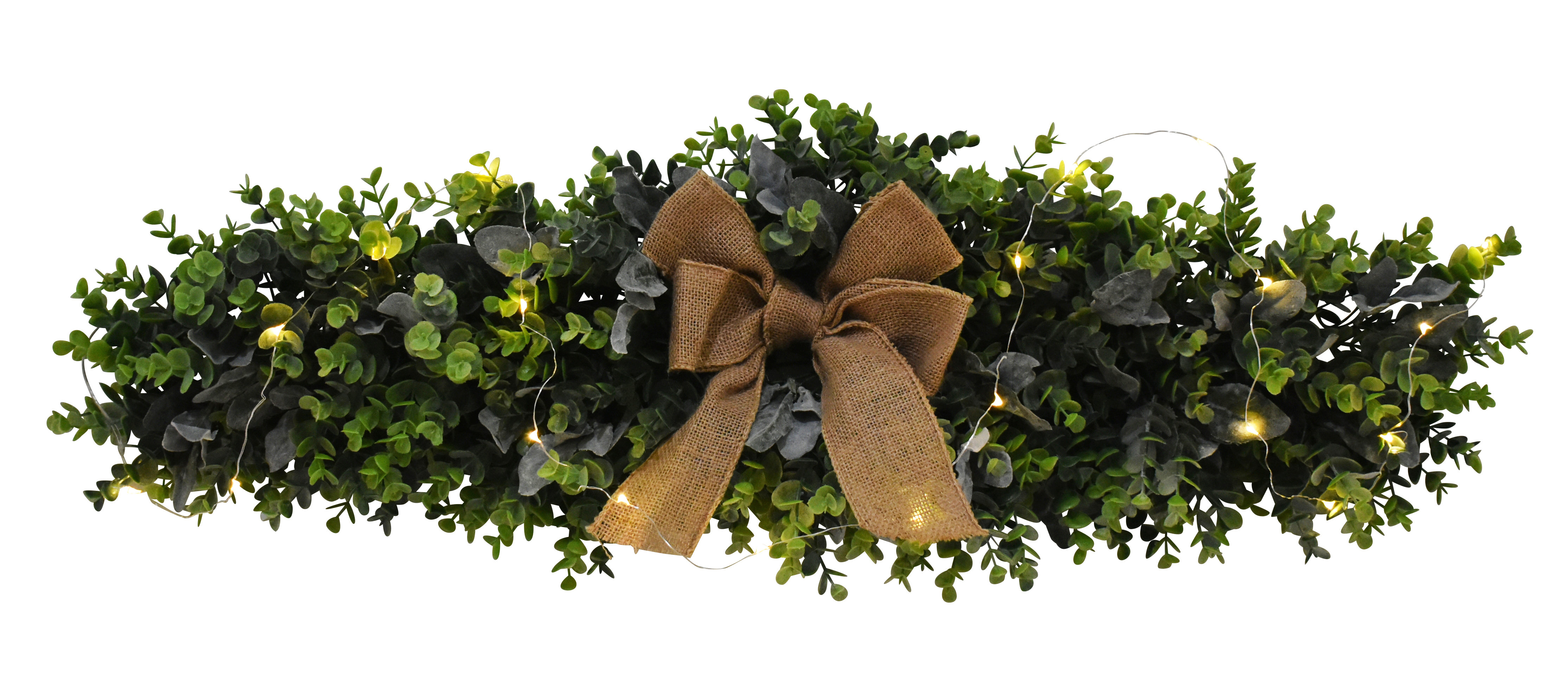 Primrue 32" Boxwood Swag With LED Light | Wayfair