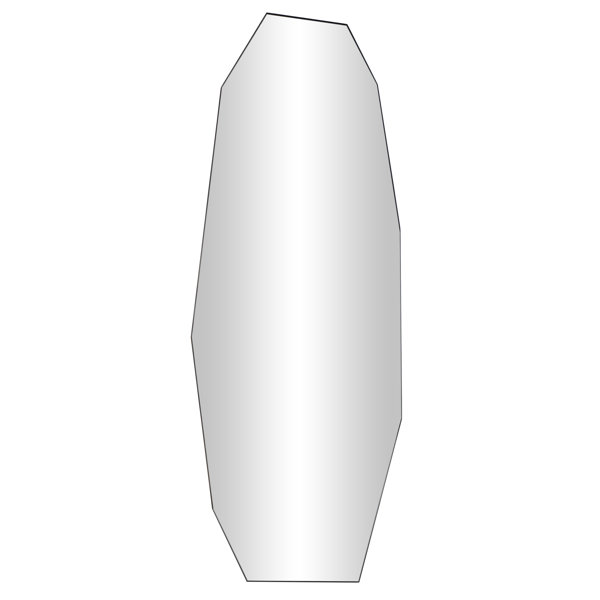 Ebern Designs Tinaya Metal Foldable Freestanding Minimalistic Decagon ...