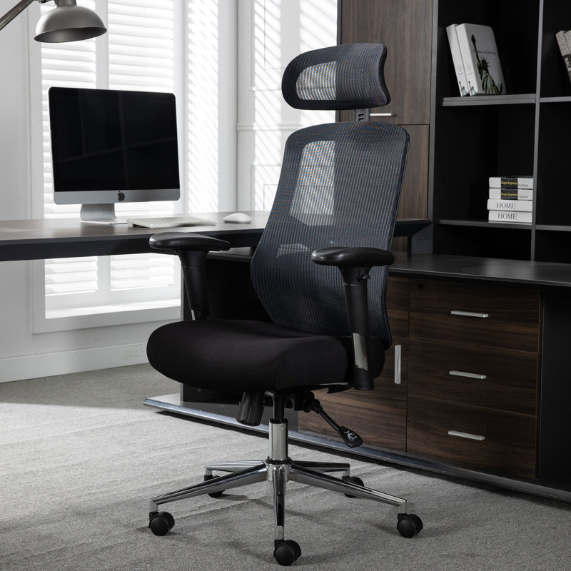 Inbox Zero Ergonomic Executive Office Desk Chair with Adjustable ...