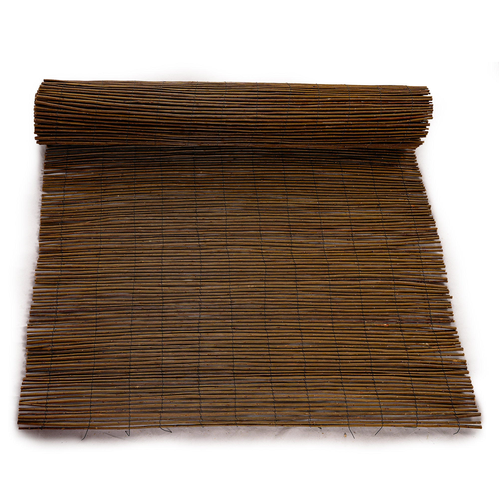 bamboogro 4ft x 14ft Rolled Wood Fence – Garden Privacy Screening for ...