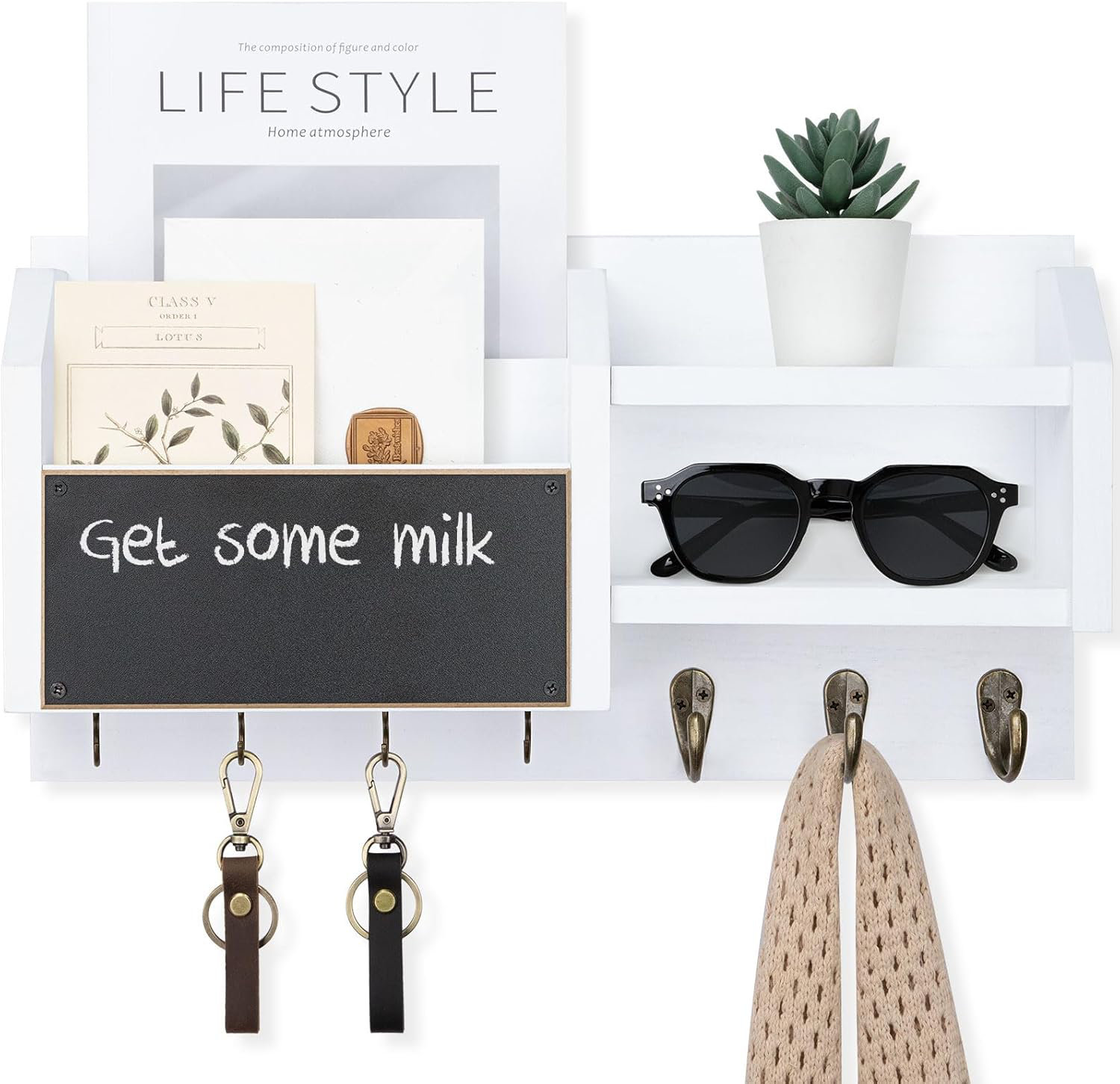 MCKINNON HOME FURNISHINGS, INC. Mail And Key Holder – Wall Mount Key ...