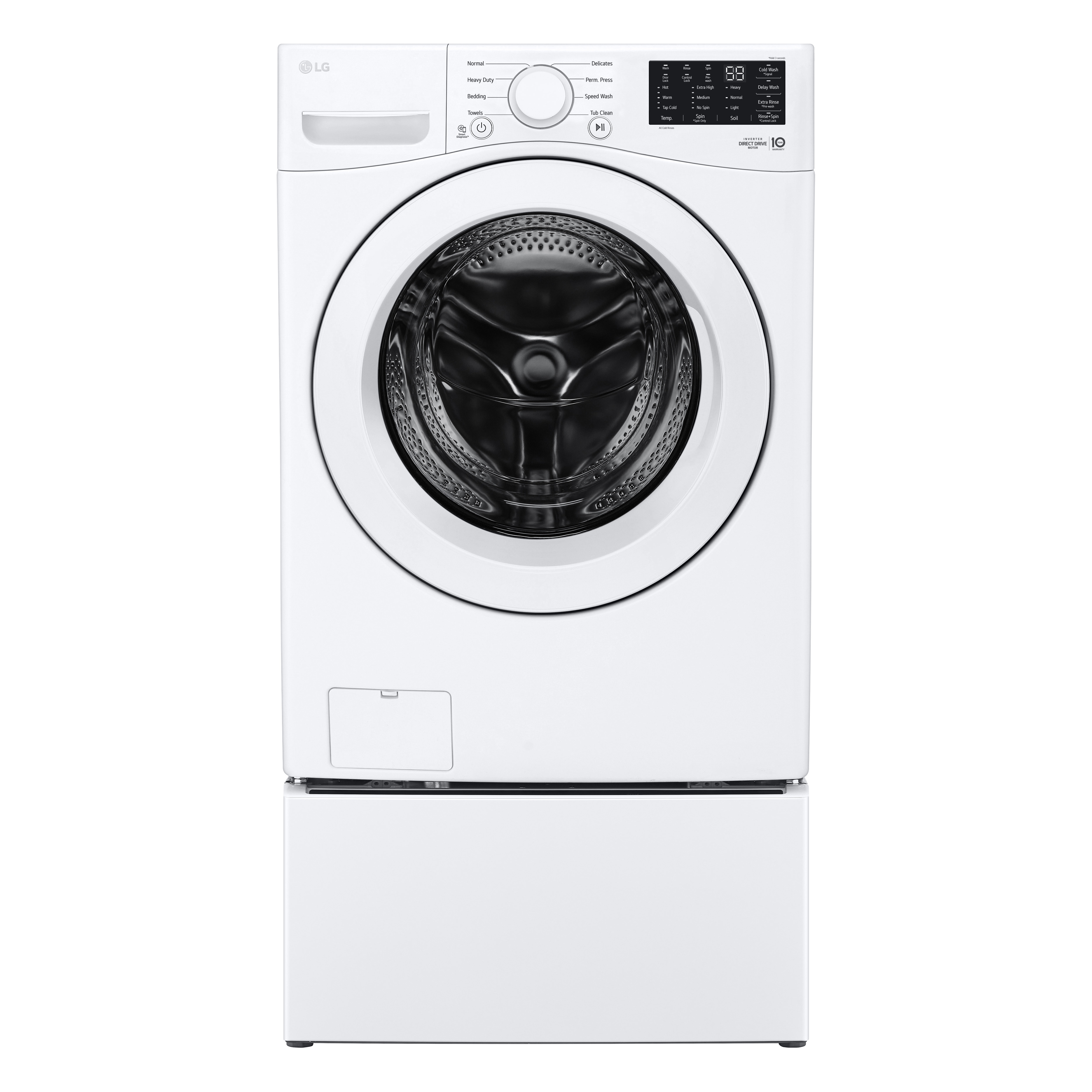 LG Mega Capacity Front Load Washer, 5.0 cu. ft. & Reviews | Wayfair