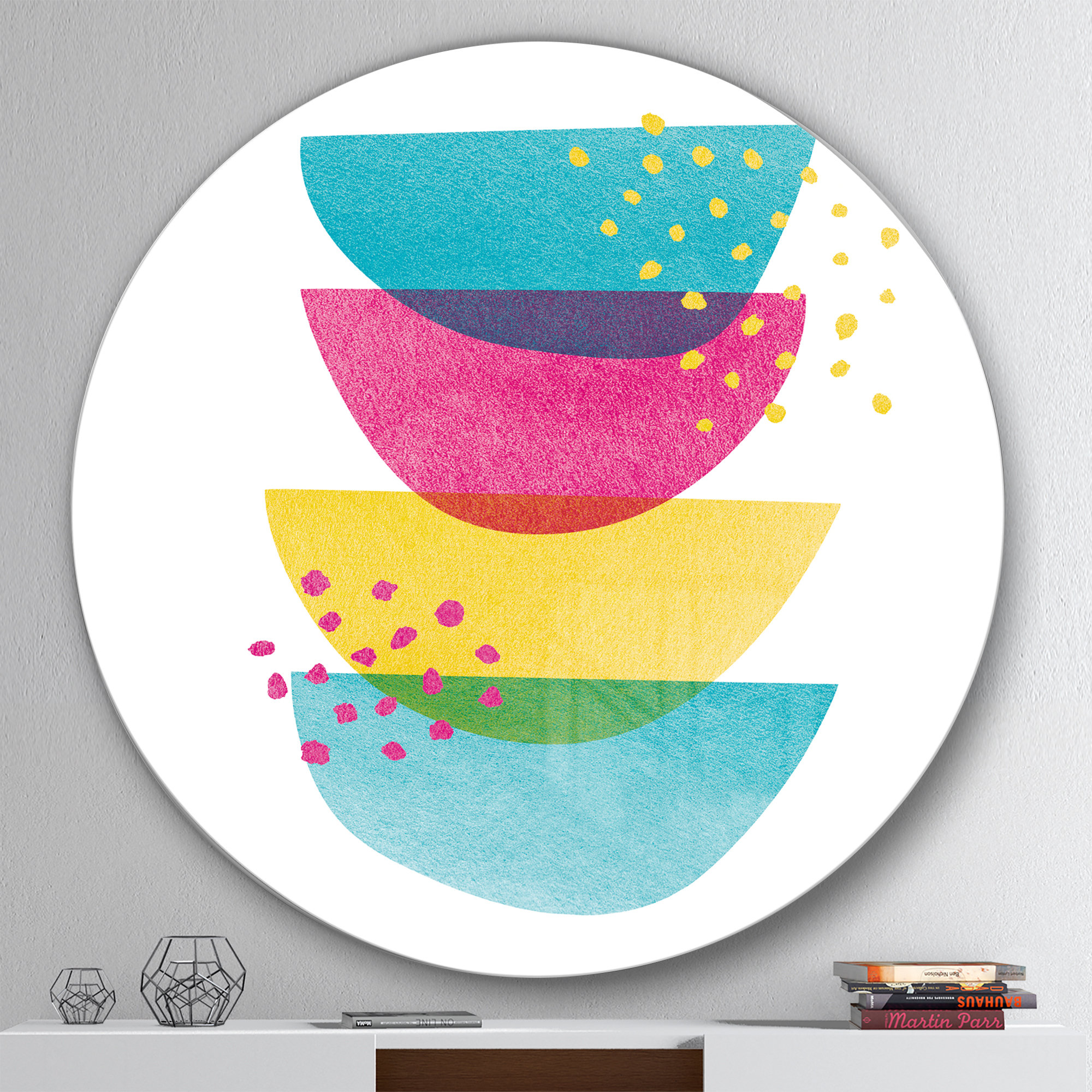 East Urban Home 'Minimal Spots Balance III' - Painting Print on Metal ...