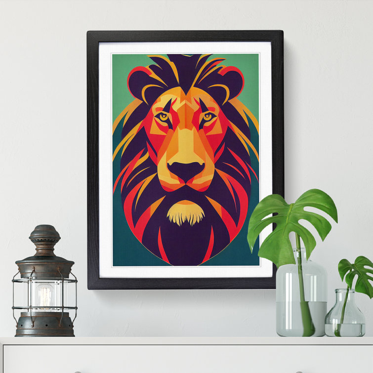 Latitude Vive Lion Soviet Art Vol.2 - Single Picture Frame Graphic Art ...