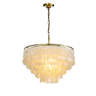 Mercer41 Maiteder 6-Light Unique/Statement Coastal Natural Capiz Shell ...