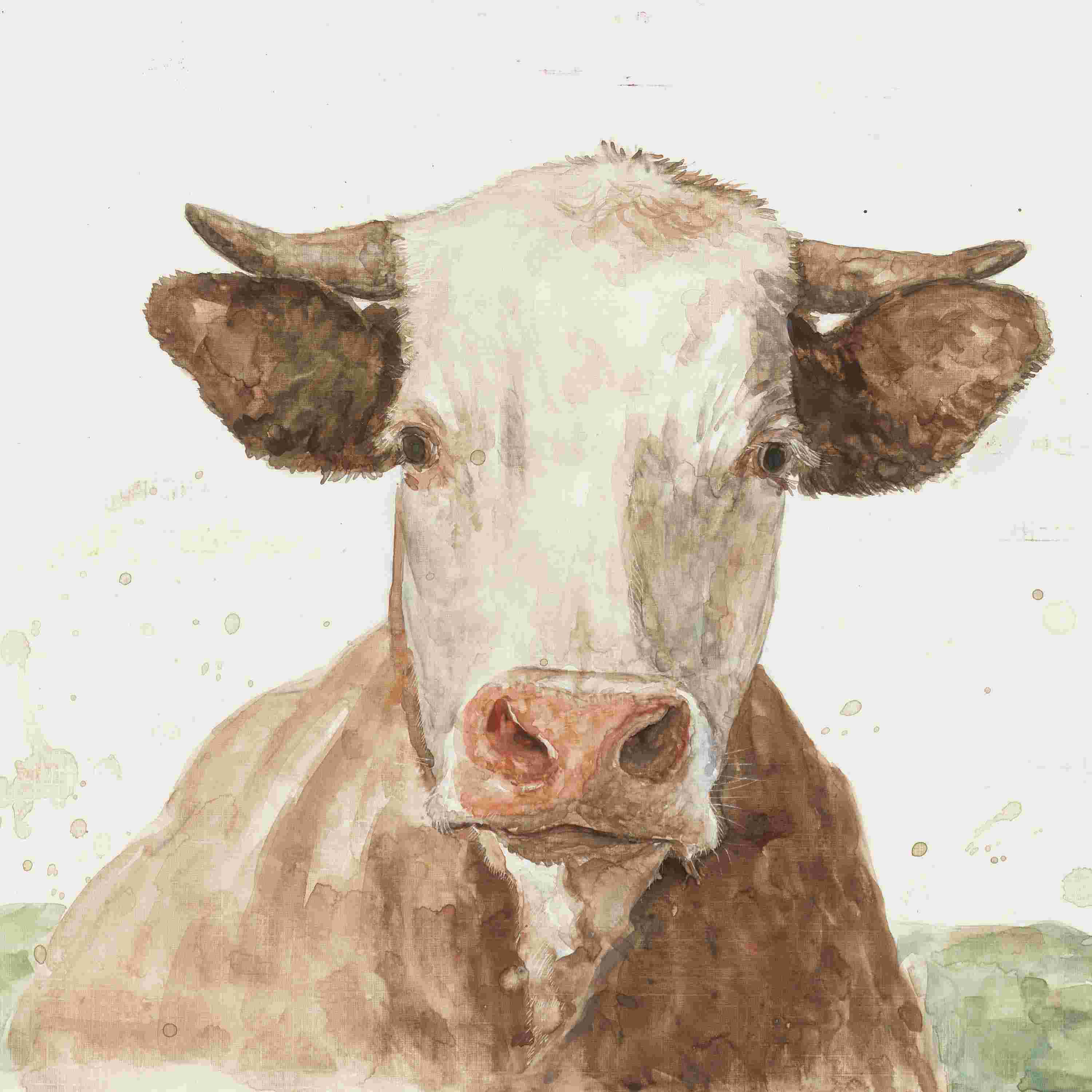 August Grove Hand Painted Brown Cow - Wayfair Canada