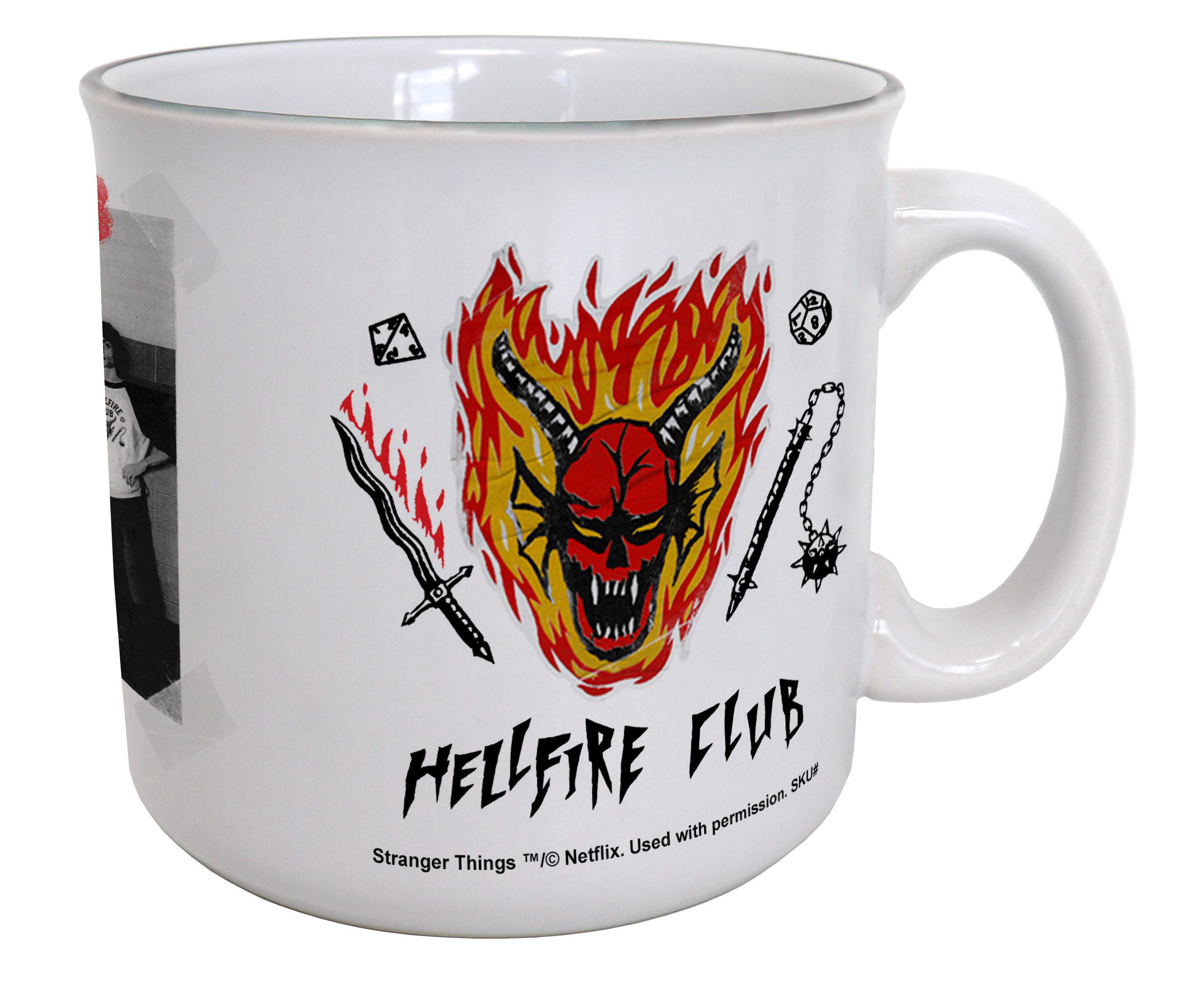 East Urban Home Stranger Things - Hellfire Club 20oz. Camper Mug | Wayfair