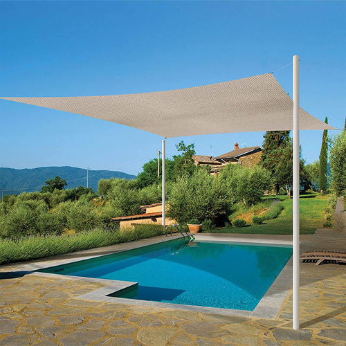 Covers & All Square Outdoor Sun Shade Sail Canopy, Residential ...
