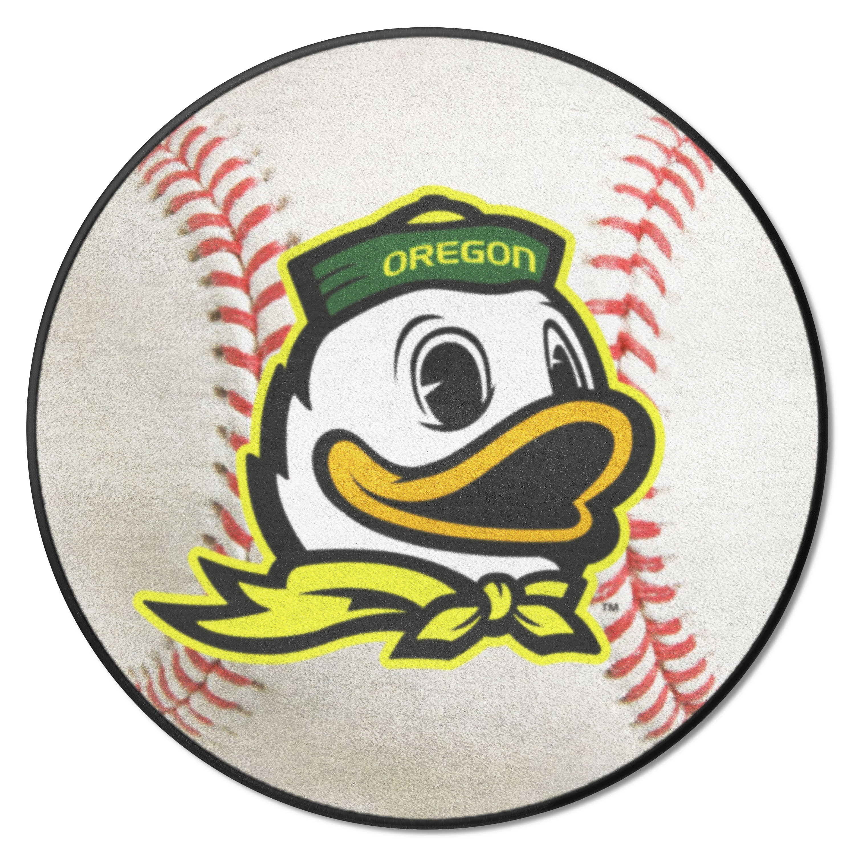 FANMATS Oregon Ducks Baseball Rug | Wayfair