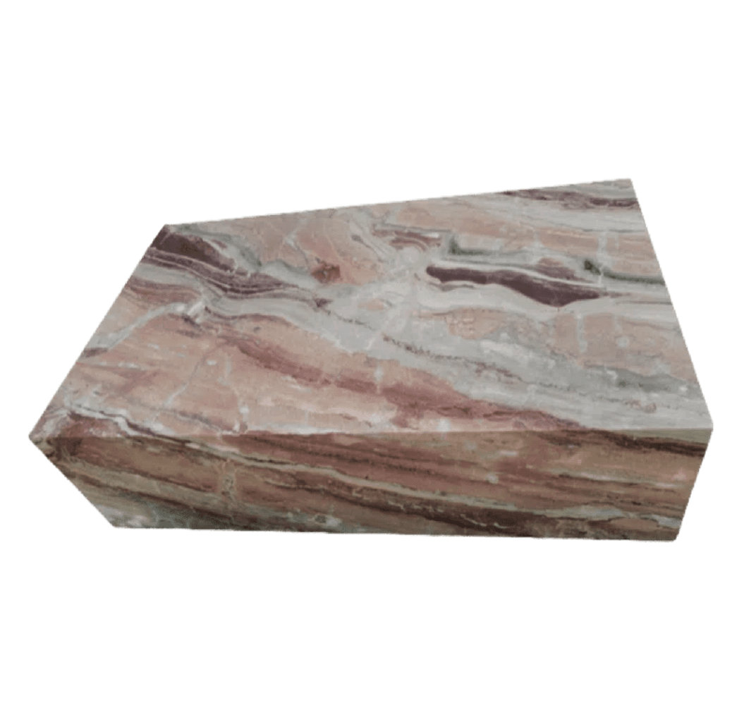 Betach Genuine Marble Block Coffee Table Rosso Orobico Marble Wayfair 9783
