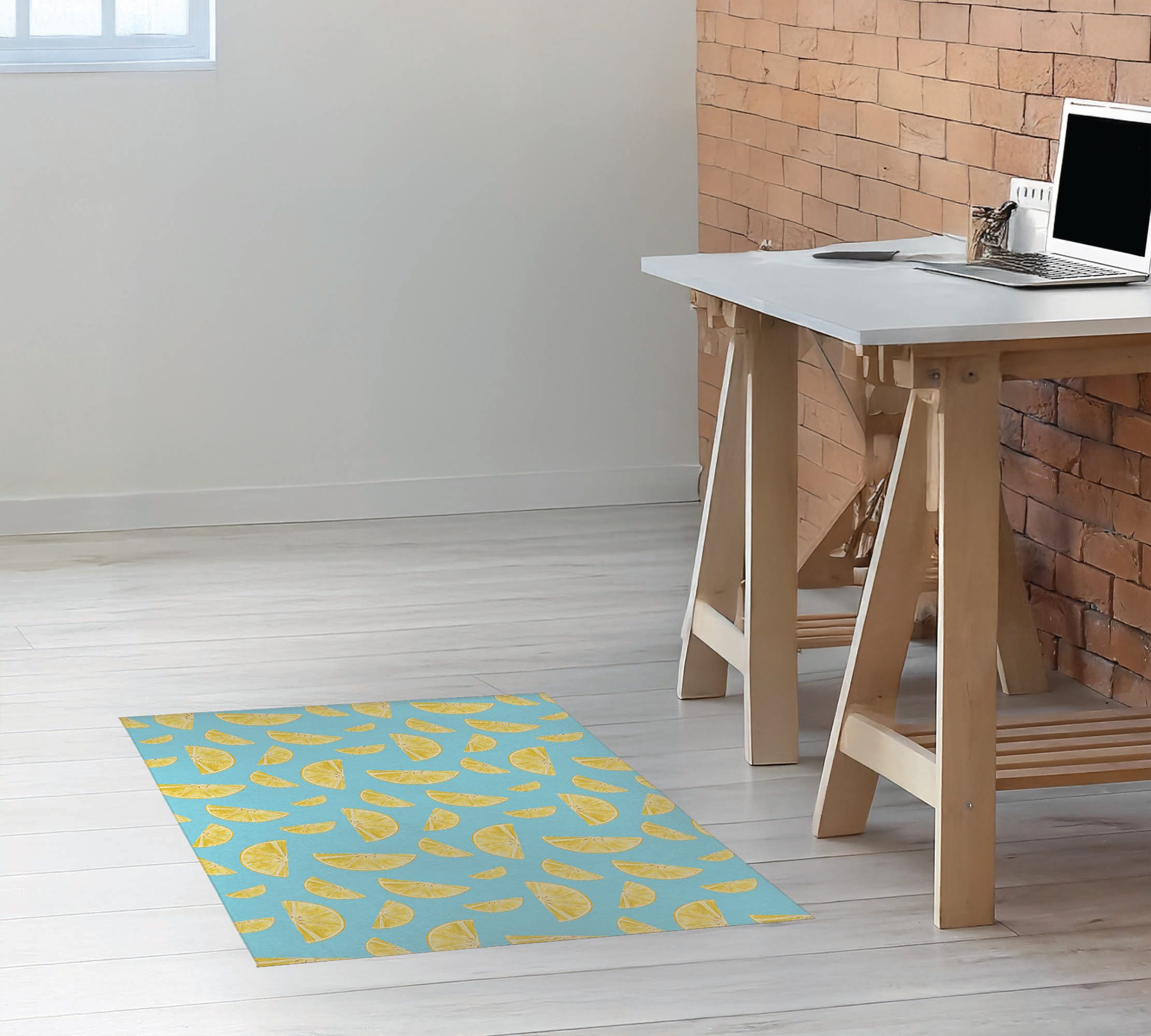 Christopher's Corner Summer Lemon Office Mat | Wayfair