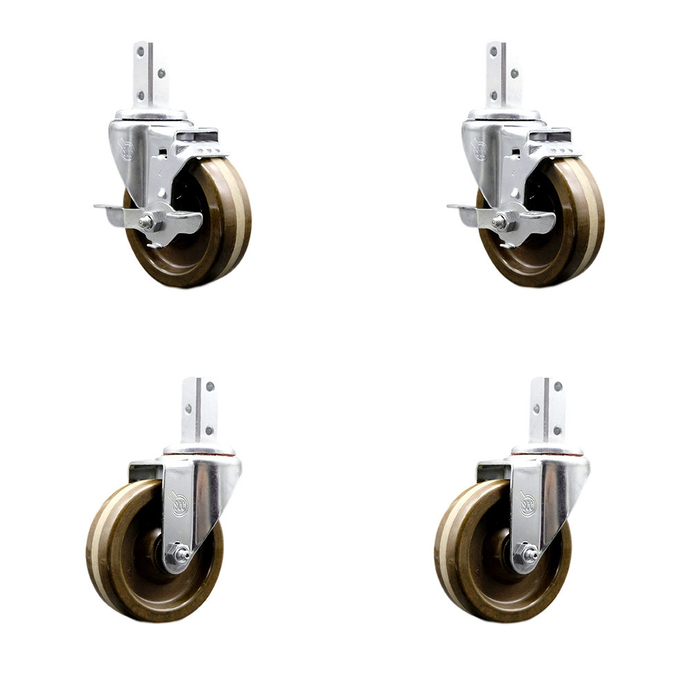 Service Caster 4 Piece High Temp Phenolic Caster Set | Wayfair