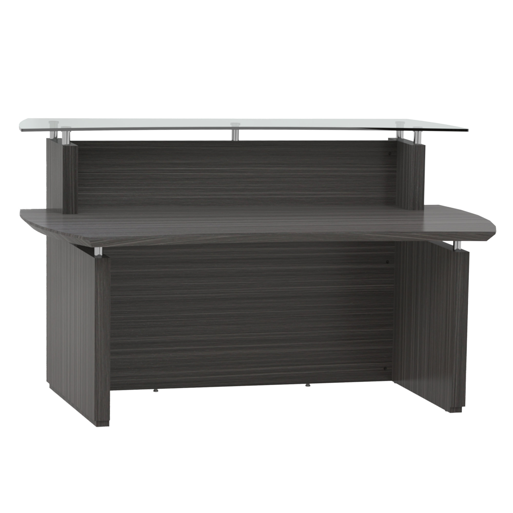 Safco Products Company Sterling Rectangular Reception Desk & Reviews ...