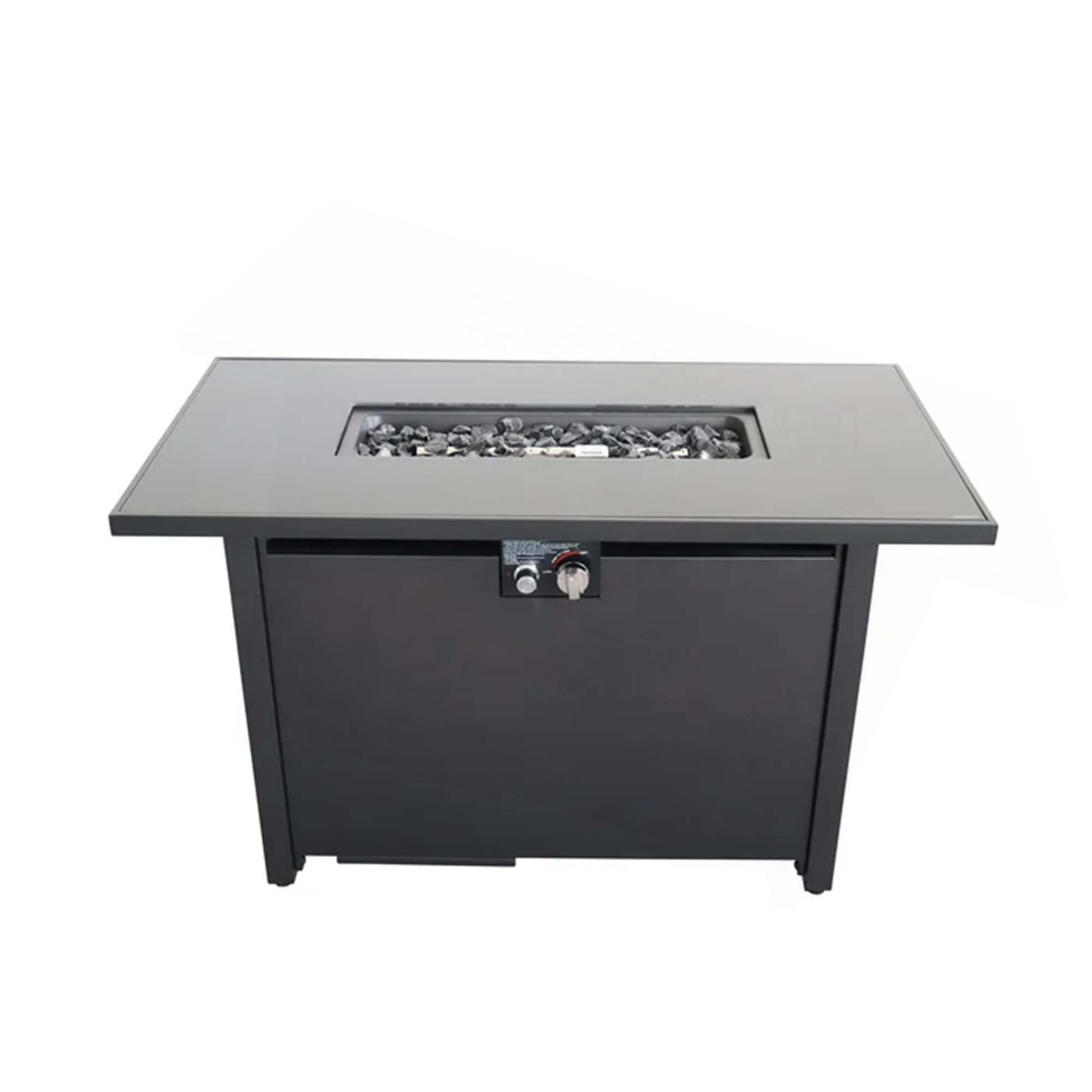 Latitude Run® 25" X 42" Steel Outdoor Fire Pit Table With Lid | Wayfair