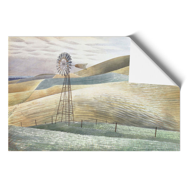 East Urban Home Furlongs Waterwheel by Eric Ravilious - No Frame ...