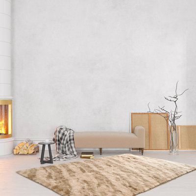 Bungalow Rose WymondModern Abstract Shaggy Carpet Indoor Washable Rug ...