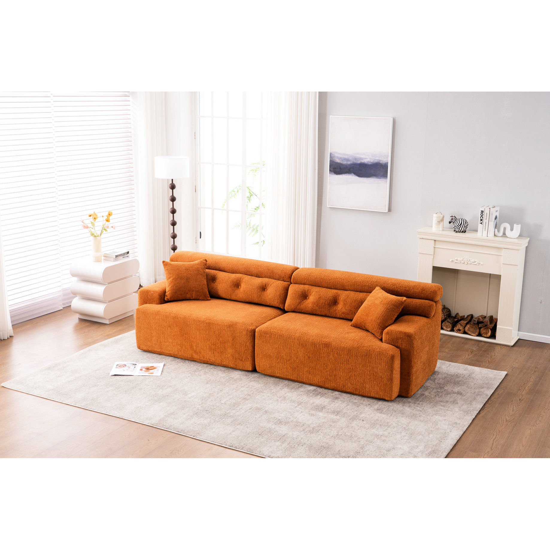 Brayden Studio® Apricot Living Room Furniture With Elegant Appearance ...