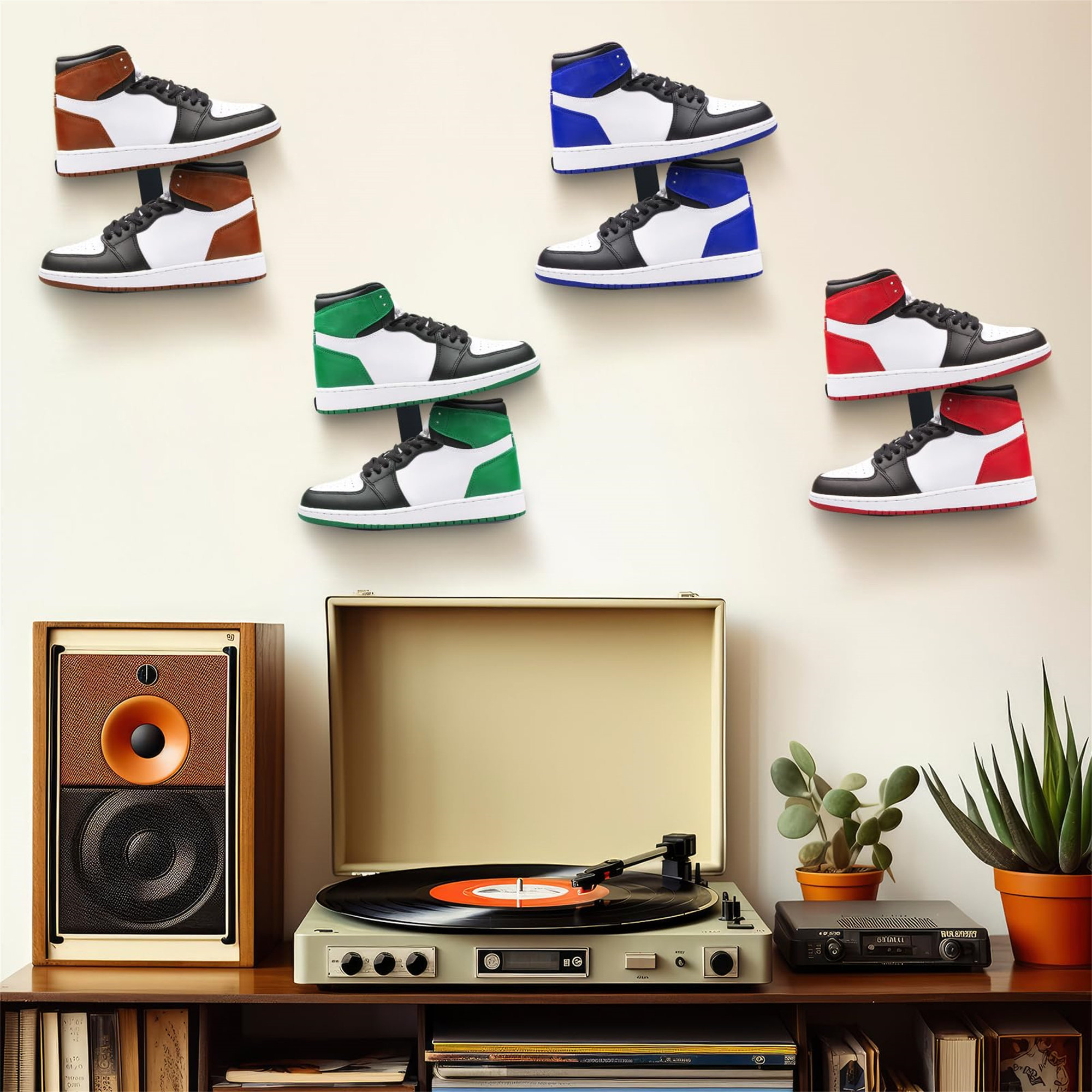 Rebrilliant 4 Sets Of Metal Floating Shoe Display Racks - Wayfair Canada