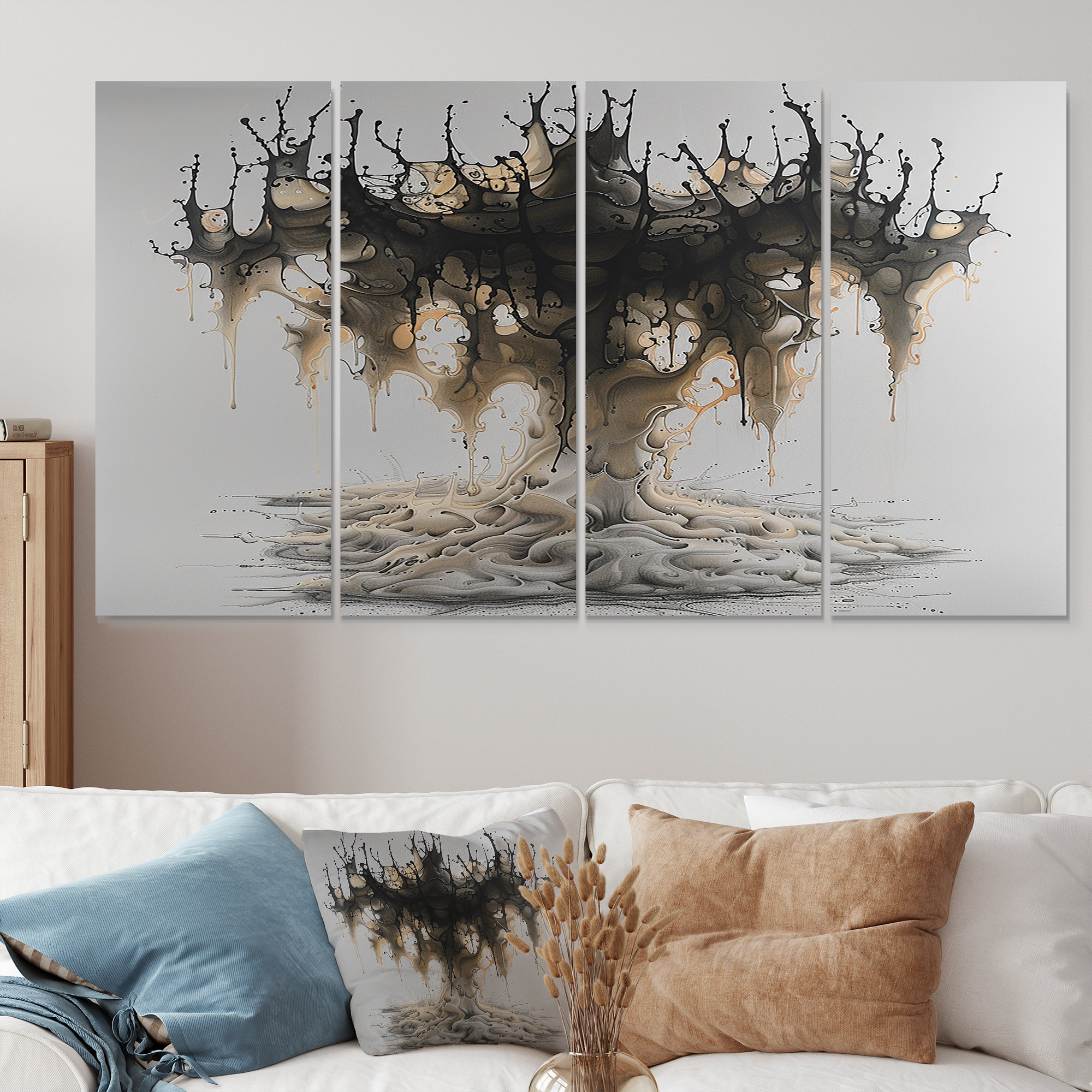 Ivy Bronx Ethereal Tree Awakening Art - Abstract Wall Art Decor Set 4 ...