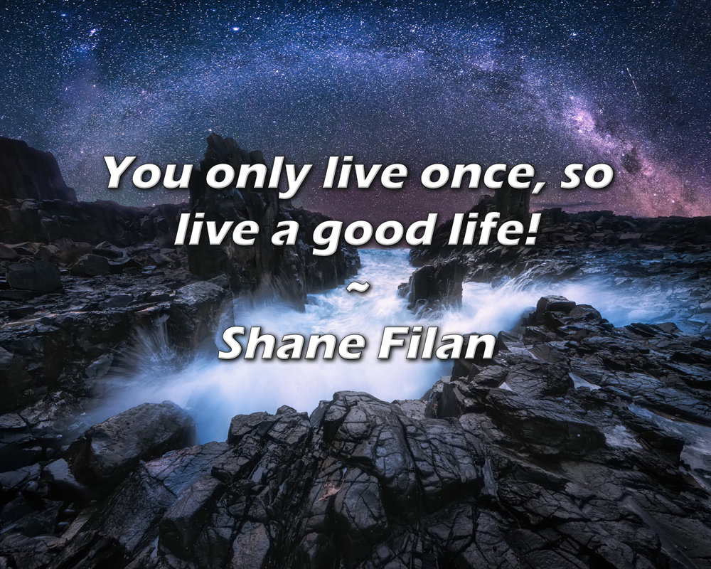 Fleur De Lis Living Artsy Quote "You only live once, so live a good ...