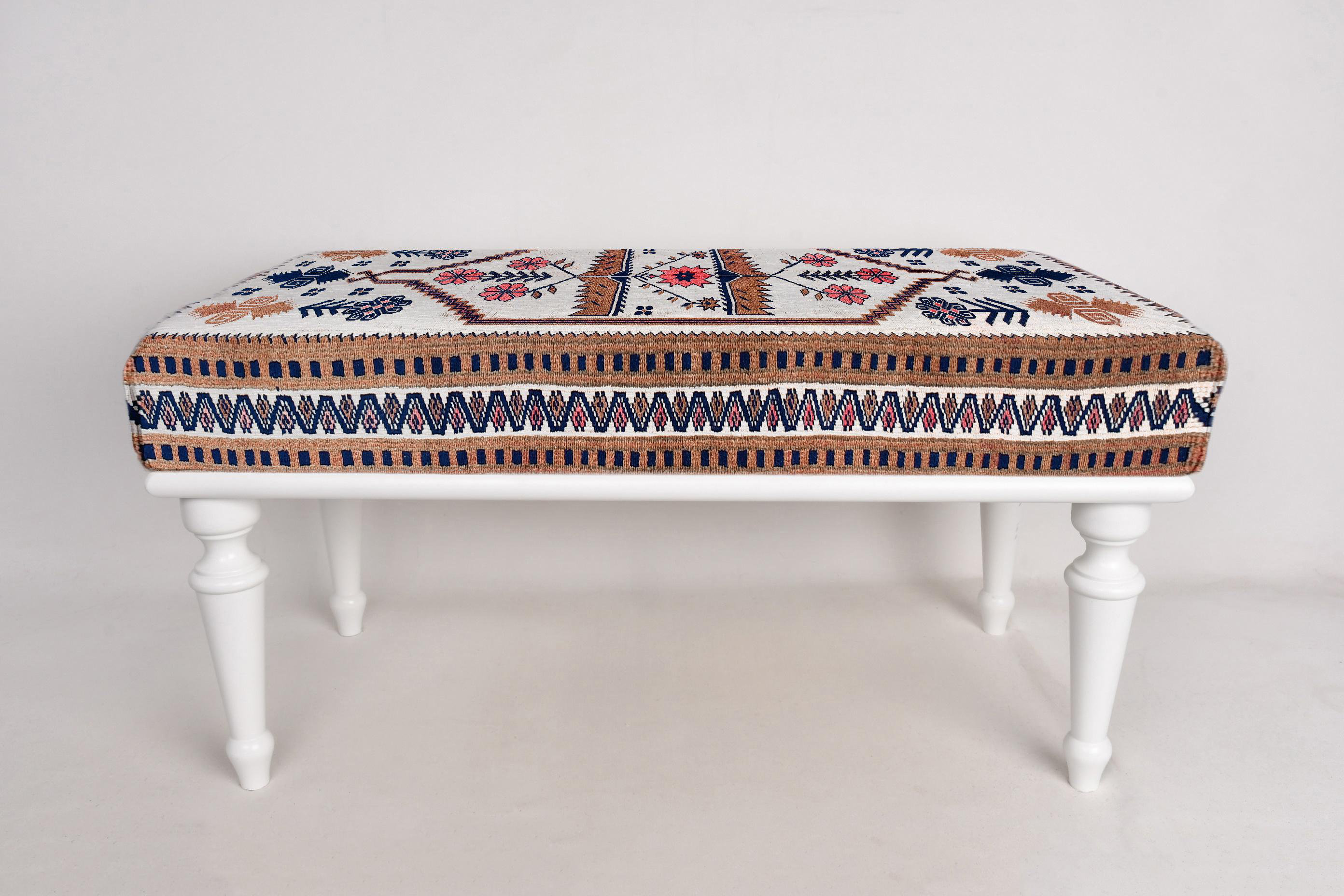 Dakota Fields Aztec Pattern Bench, Upholstered Bench, Turkish Kilim ...