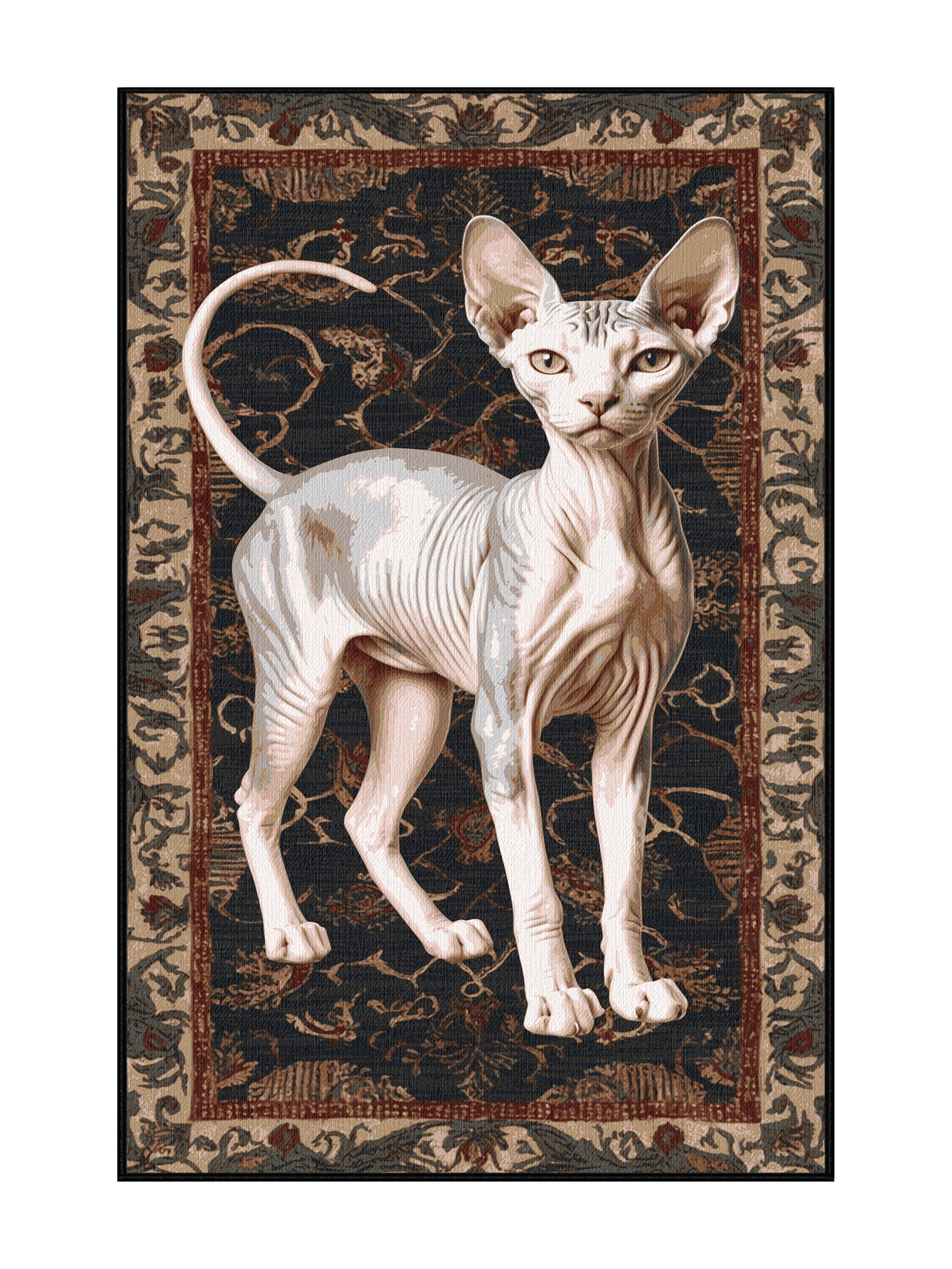 Dakota Fields Washable Don Sphynx Cats Area Rug | Wayfair