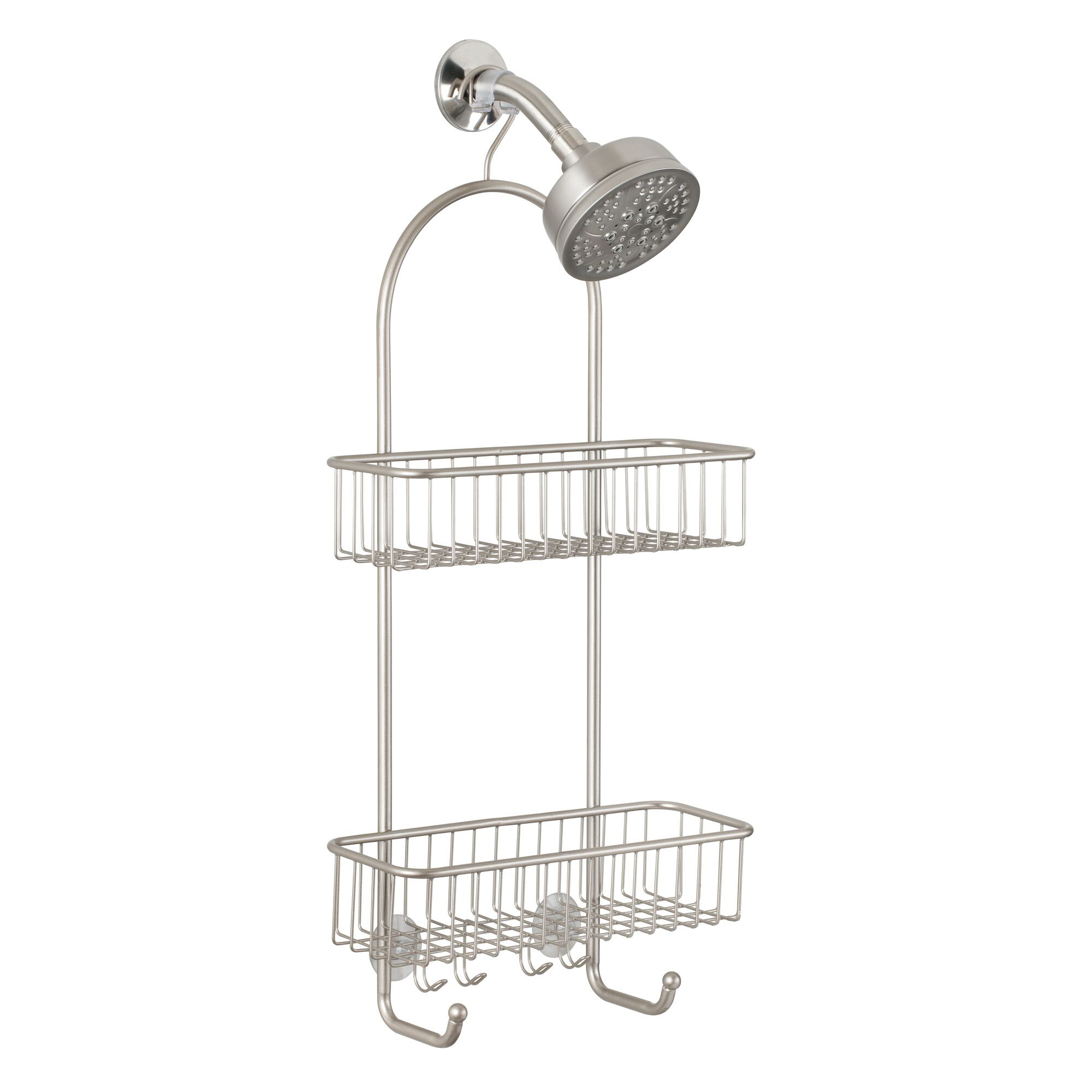 iDesign Classico 2 Shower Caddy, Storage for Tall Shampoo, Conditioner ...