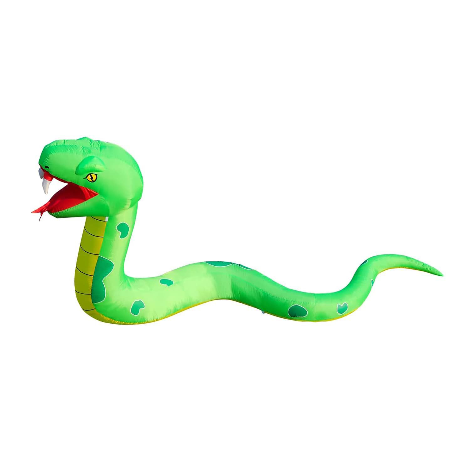 Hokku Designs 13FT Large Halloween Inflatable Snake Ornament | Wayfair