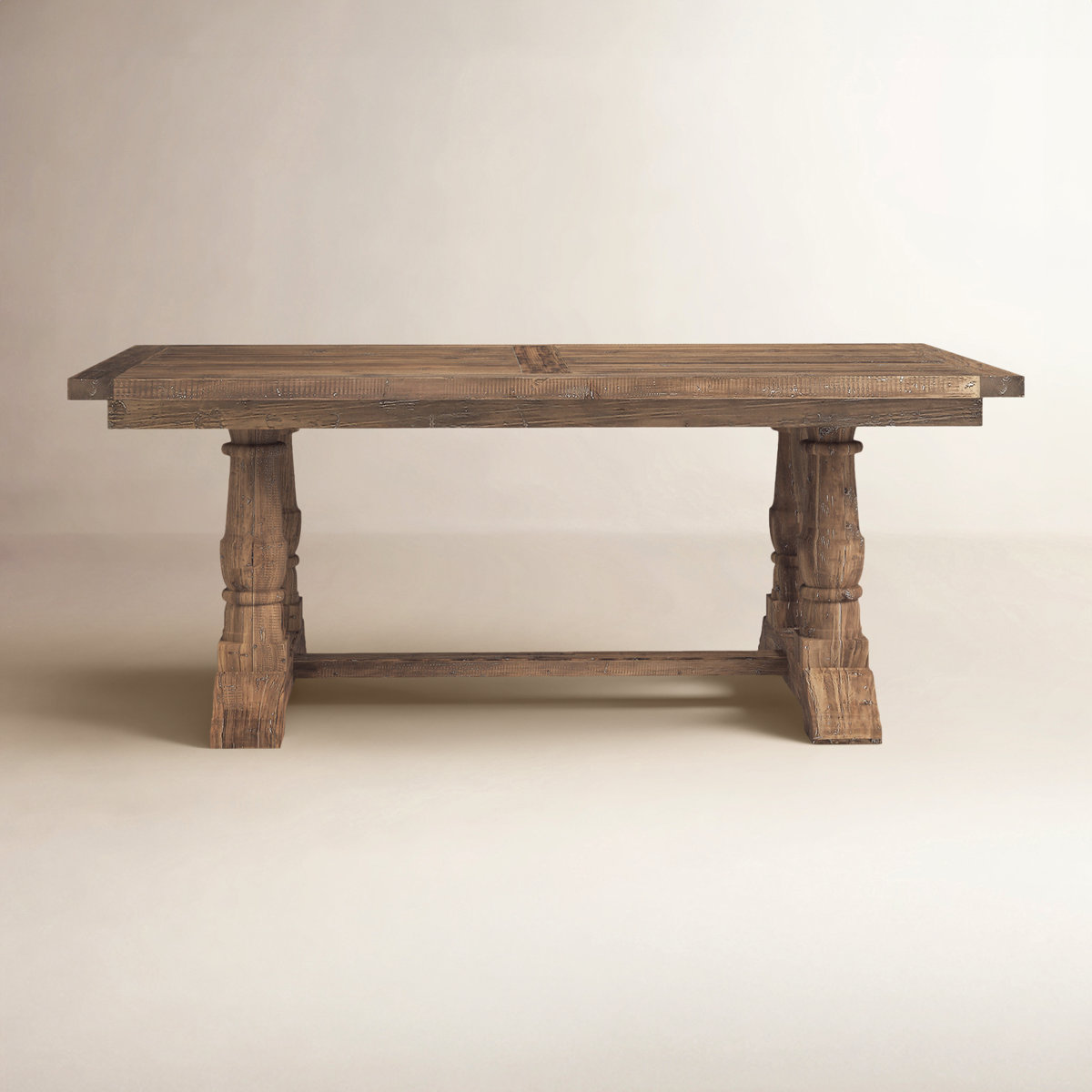 Birch Lane™ McKew 76'' Solid Wood Trestle Dining Table & Reviews | Joss ...