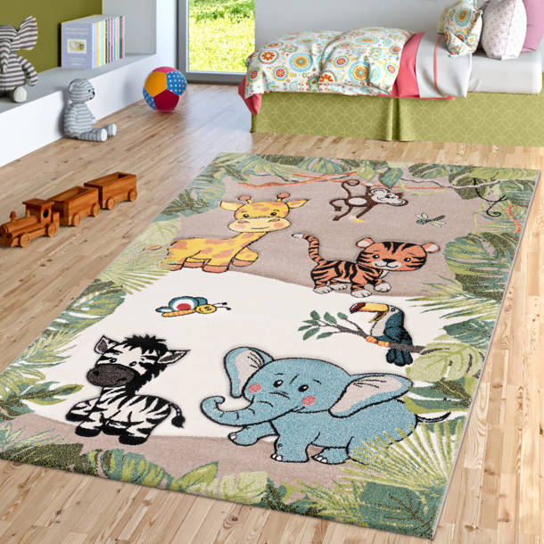 Viv + Rae Glantz No Pattern Power Loom Polypropylene Rug & Reviews ...