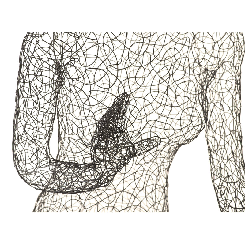 Phillips Collection Crazy Wire Lounging Female Statue | Wayfair