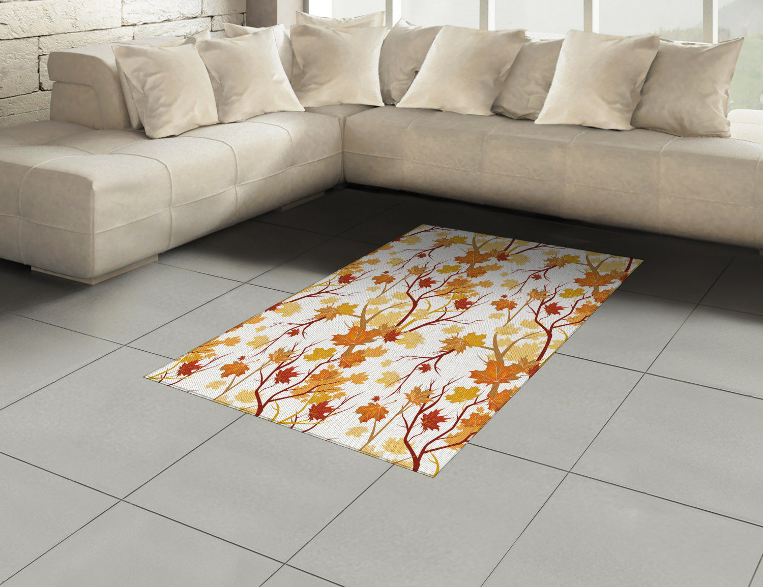 August Grove Jenifer Flatweave Yellow/Orange Rug | Wayfair.ie