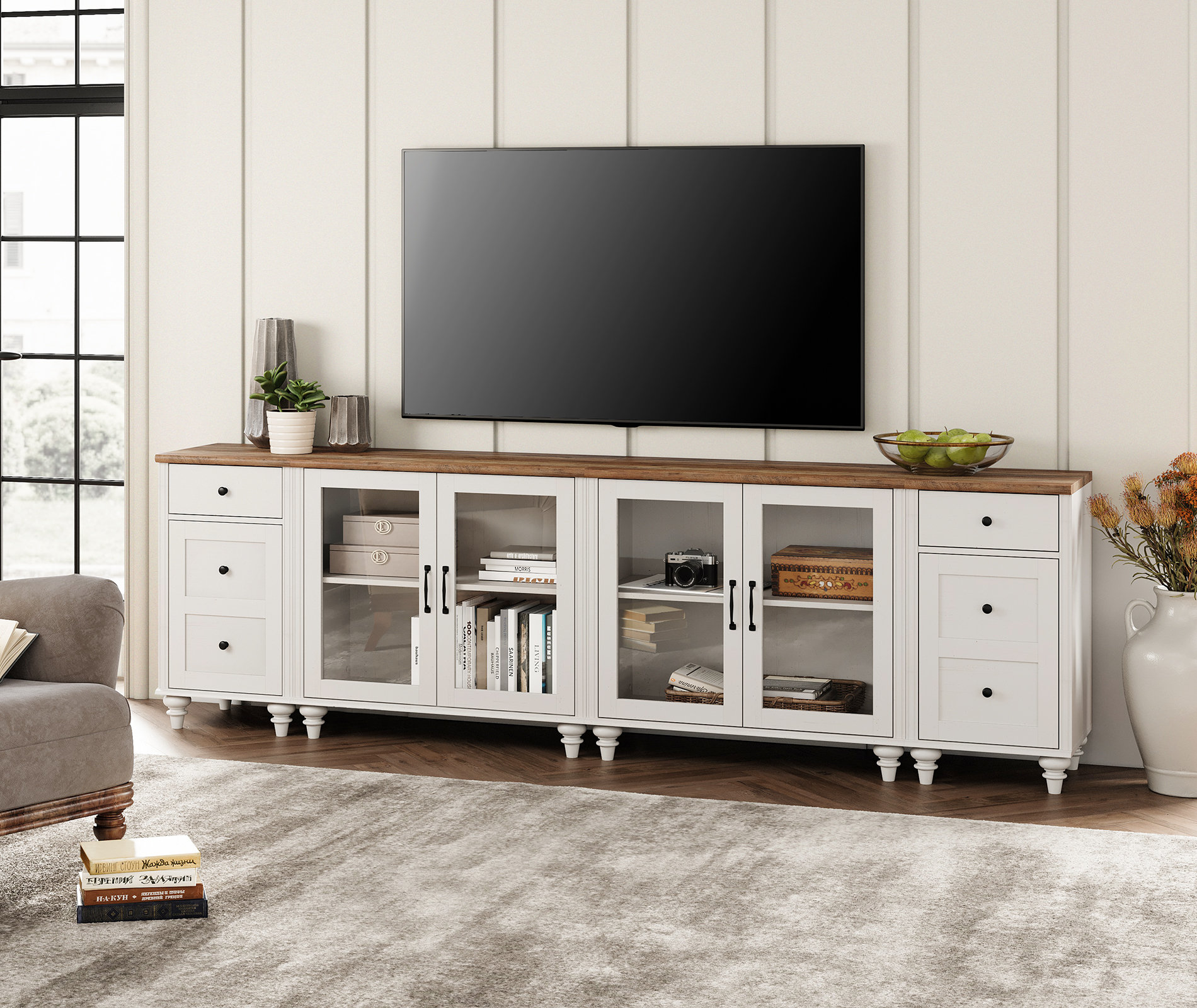 Red Barrel Studio Nayaly TV Stand for TVs up to 85" & Reviews | Wayfair