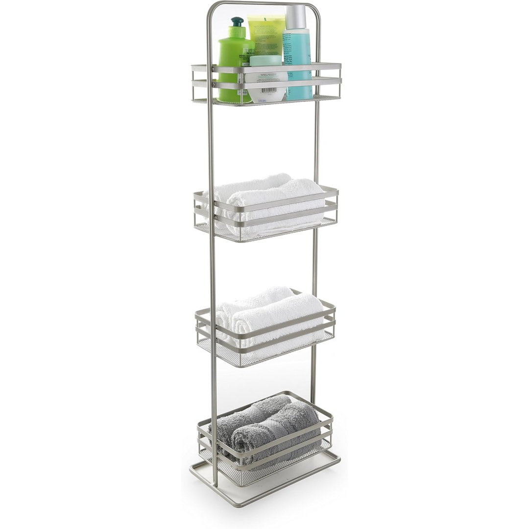 Rebrilliant Rust-Resistant 4-Tier Spa Tower, Nickel | Wayfair