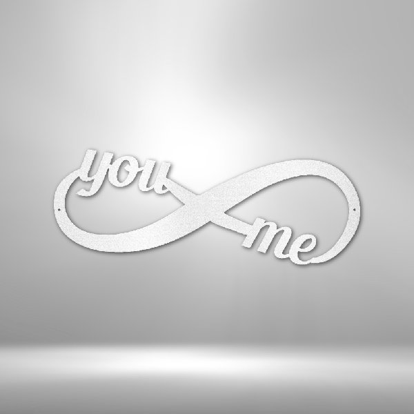 Latitude Run® You and Me Infinity Steel Sign Wall Decor | Wayfair