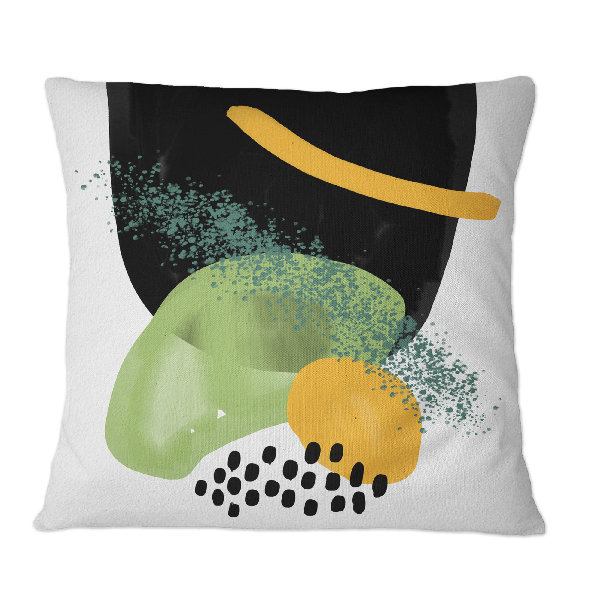 Design Art Minimal Retro Abstracts I - Modern Printed Throw Pillow ...